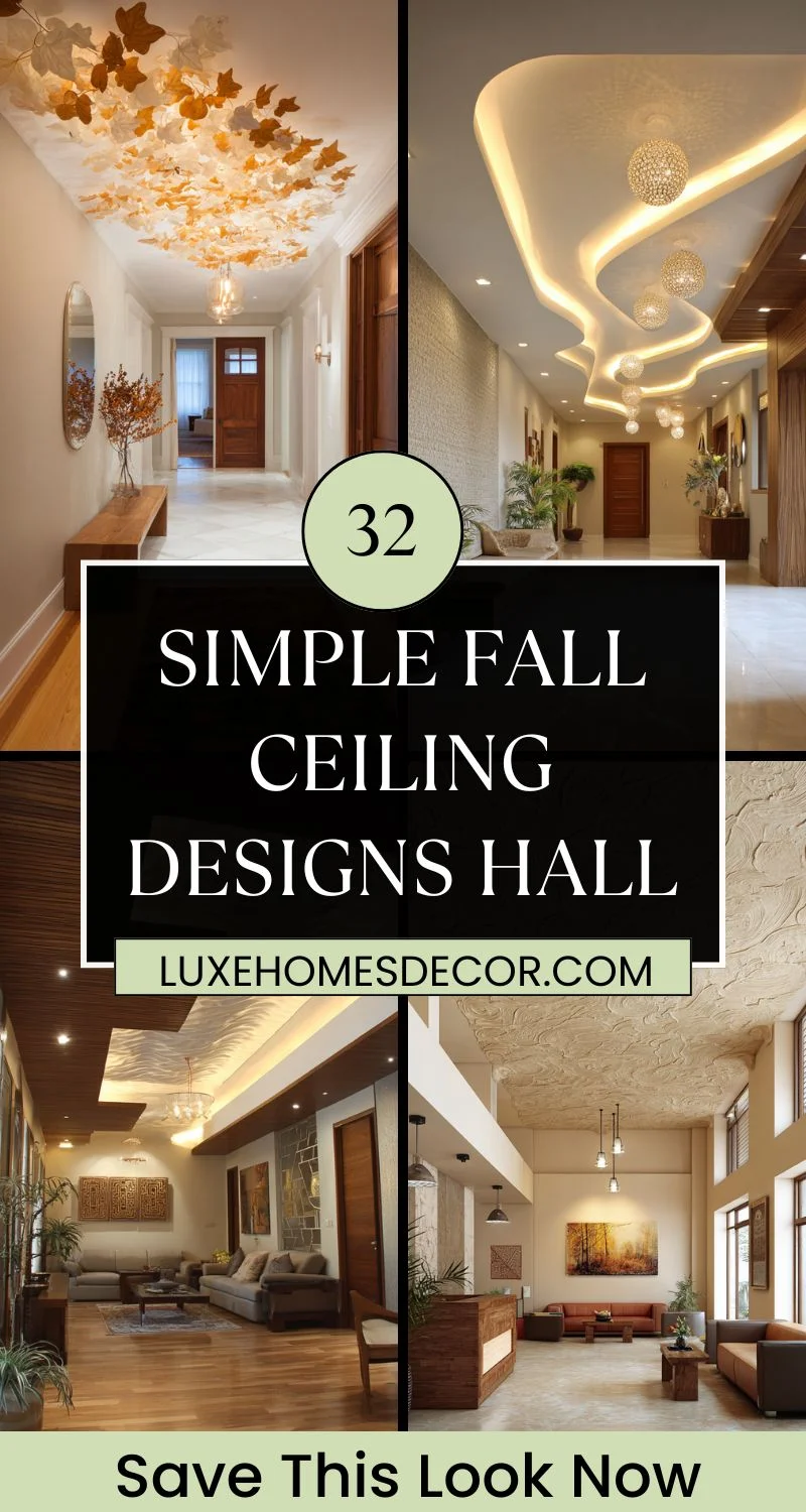 32 Simple Fall Ceiling Designs to Warm Up Your Hall with Style